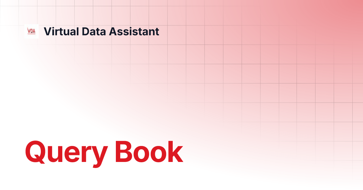 Query Book | Virtual Data Assistant